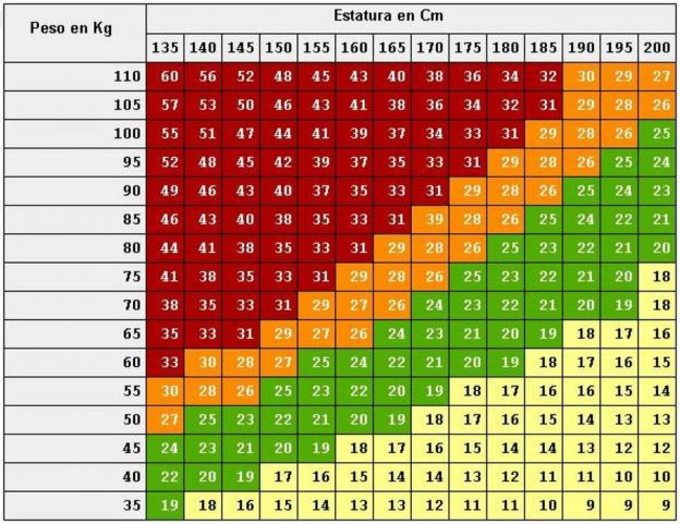 Calcula tu peso ideal en función de tu cuerpo