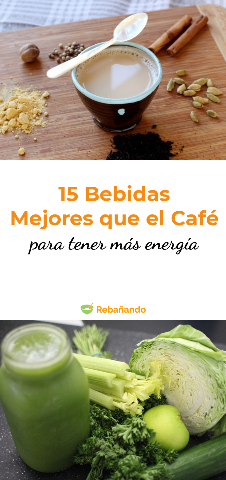 15 bebidas mejores que el café para para tener energía