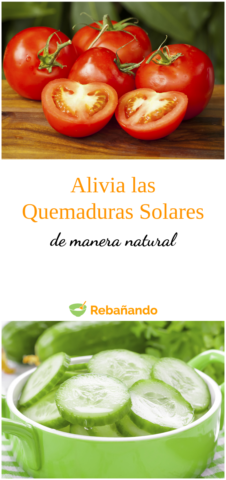 8 remedios naturales para aliviar las quemaduras solares